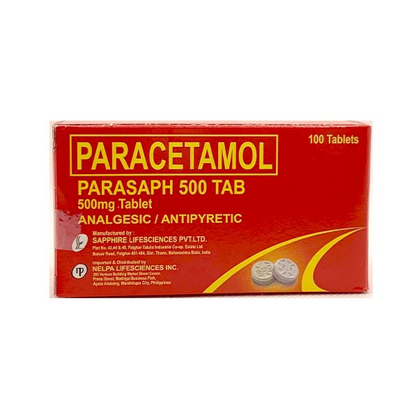 PARASAPH 500 Paracetamol 500mg Tablet 100's price in the Philippines ...